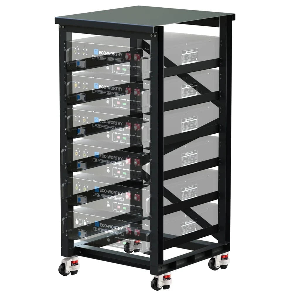 Eco-Worthy 6-Layer 19 Inch Rack for 3U Server Rack Battery | Ben's Deals