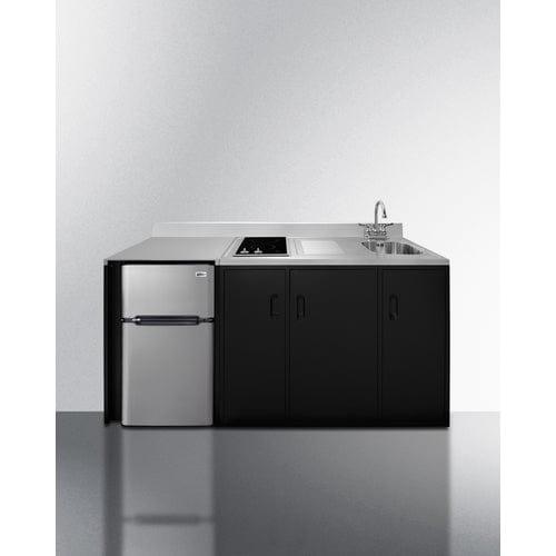 Summit 72" Wide All-In-One Kitchenette, ADA Counter Height CK72ADASINK ...